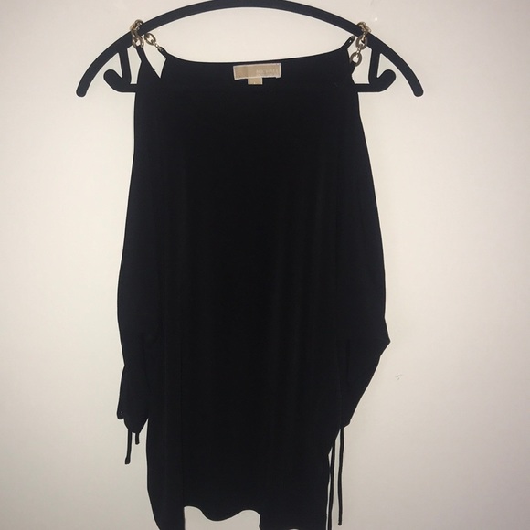 MICHAEL Michael Kors | Tops | Michael Kors Cold Shoulder Chain Link Top ...